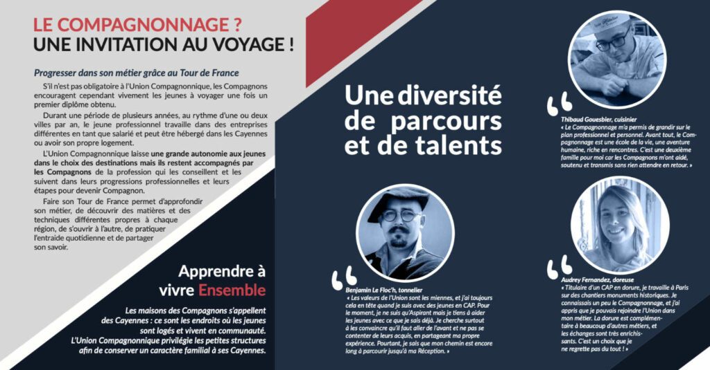 Découvrir notre plaquette - Union Compagnonnique du Tour de France
